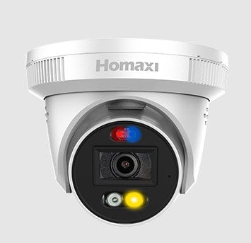 Homaxi 5MP Active Deterrence Fixed Turret Network Camera IPC4TF2R5-AD ...